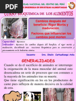Proceso de Rigor Mortis y Alteraciones en La Calidad de La Carne | PDF ...