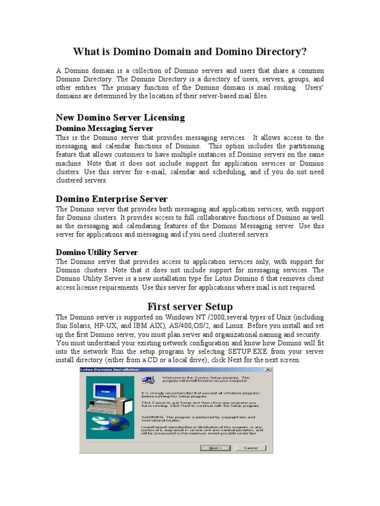 IBM Lotus Domino Administrator Training | PDF | Ibm Notes | Command ...