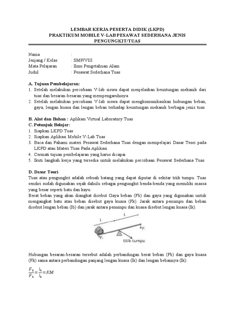 LKPD Virtual Lab | PDF