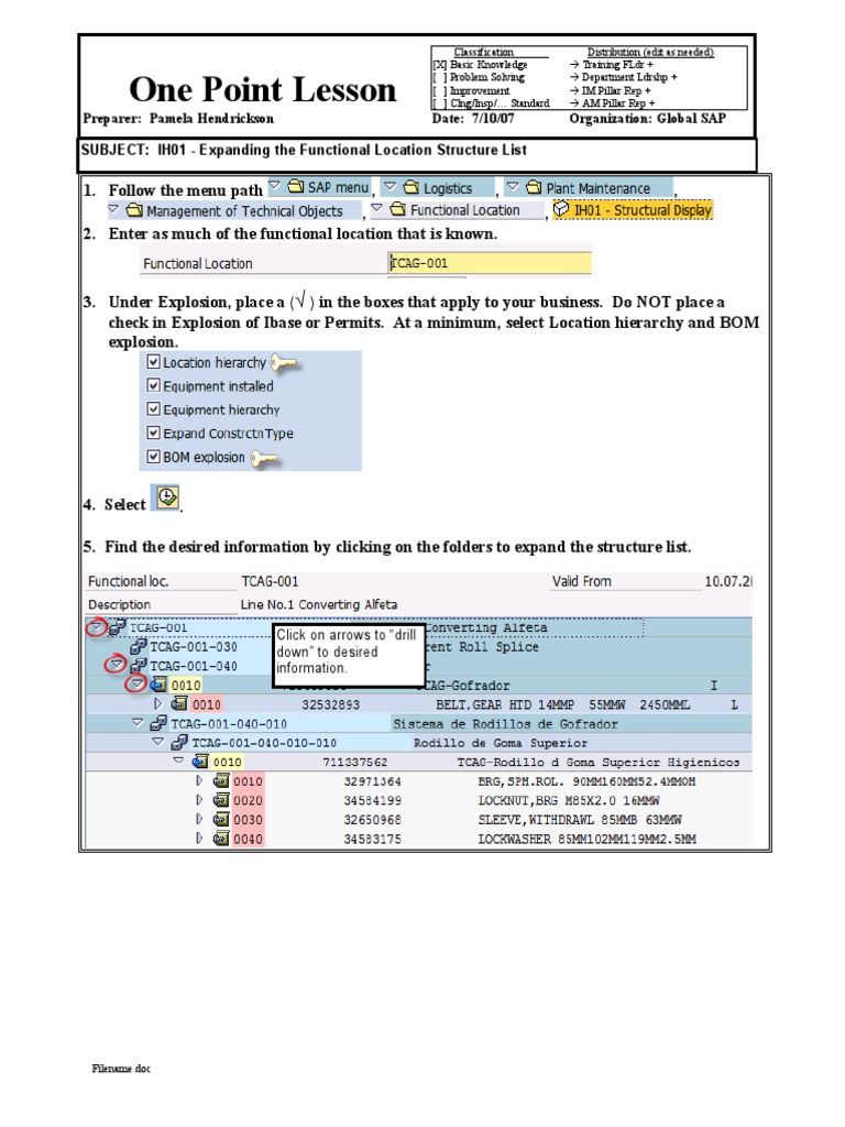 Expanding Functional Location Structure in SAP | PDF | Computers