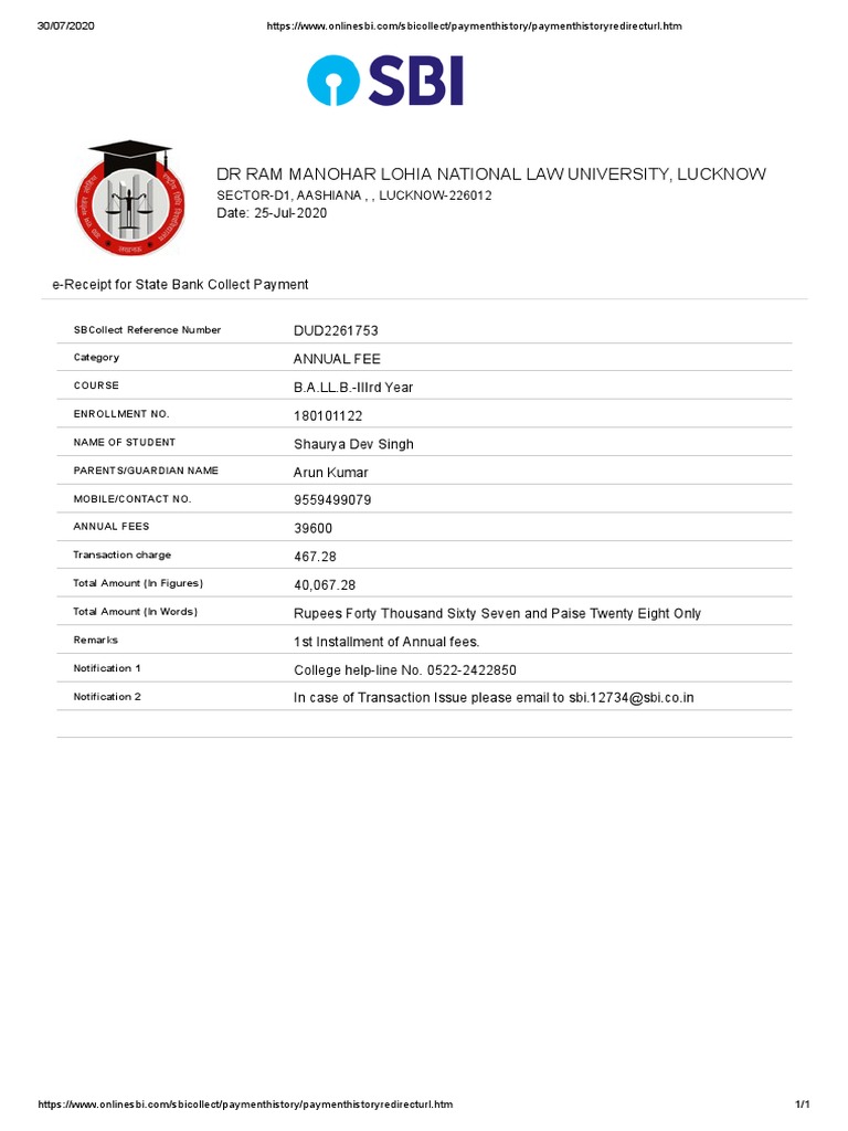 DR Ram Manohar Lohia National Law University, Lucknow: Sector-D1 ...