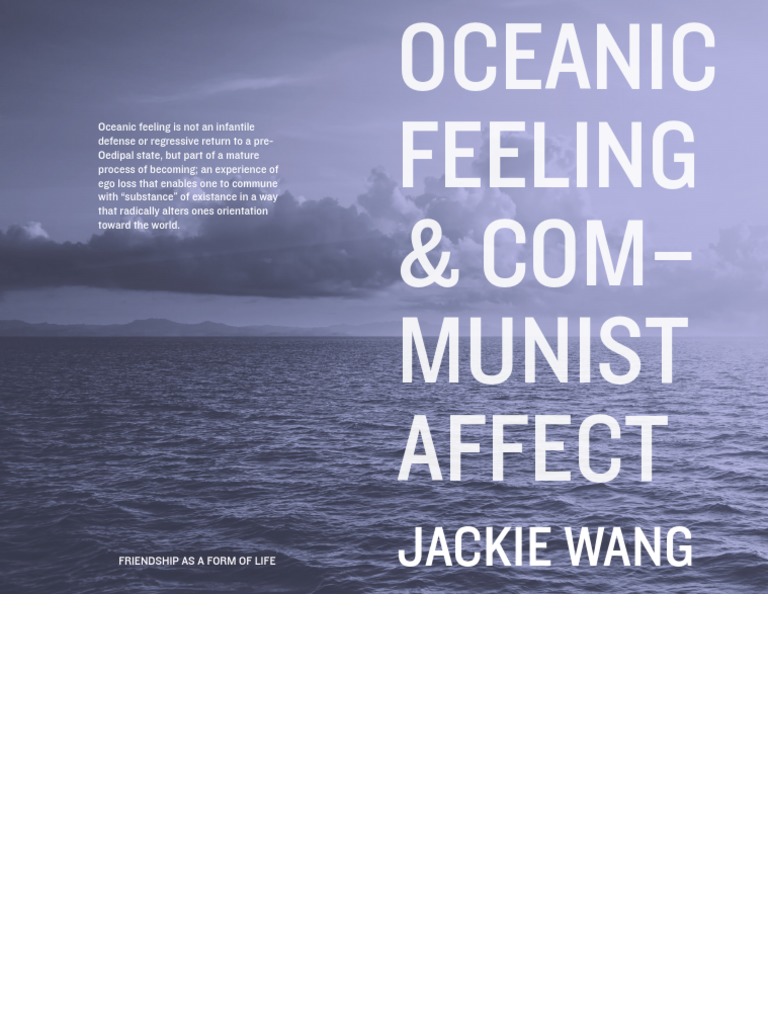 Wang - Oceanic Feeling and Communist Affect (Original) | PDF ...