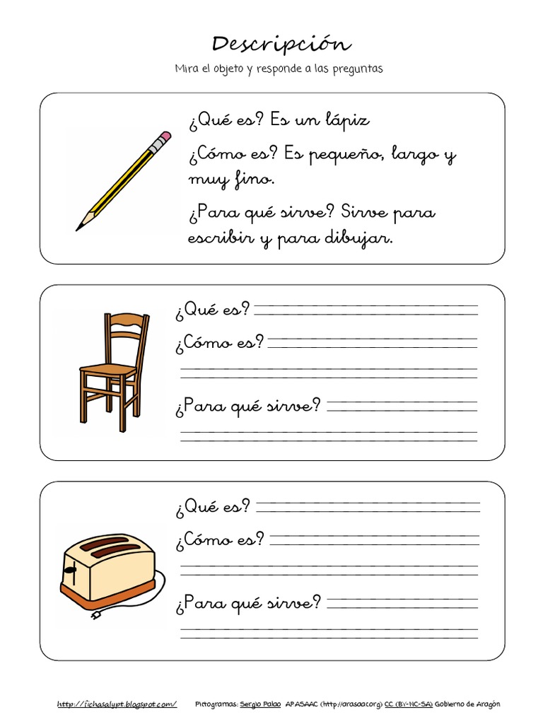 Descripcion de Objetos 01 PDF | PDF