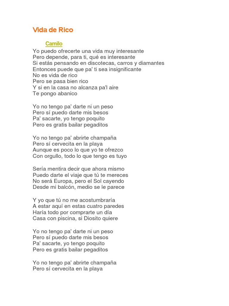 Vida de Rico | PDF
