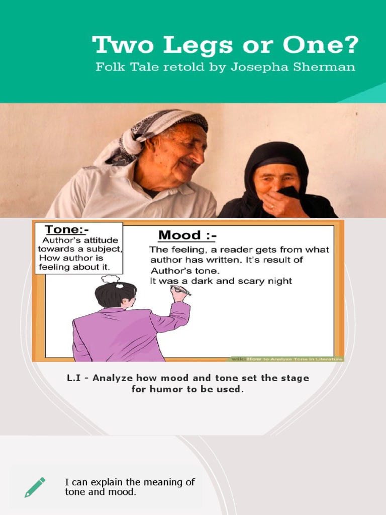 L3-Analyze Mood and Tone - Two Legs or One | PDF | Self-Improvement