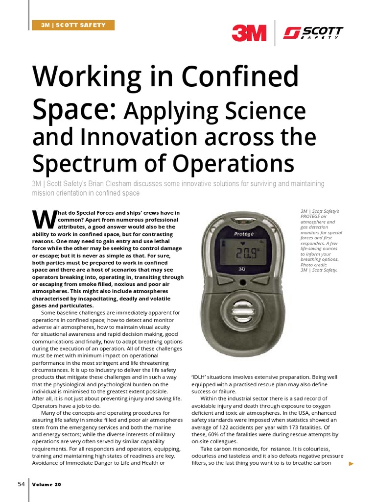 Innovations in Confined Space Safety | PDF | Breathing | Firefighter