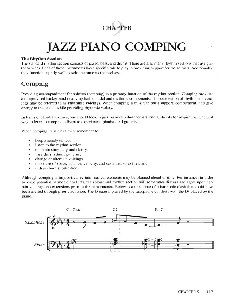 Piano Comping | PDF | Entertainment | Music Theory