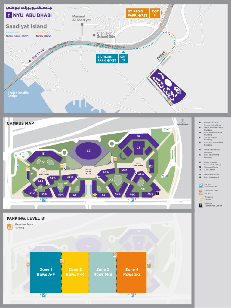 Abu Dhabi Campus Map Overview | PDF | Sports | Hotel And Accommodation