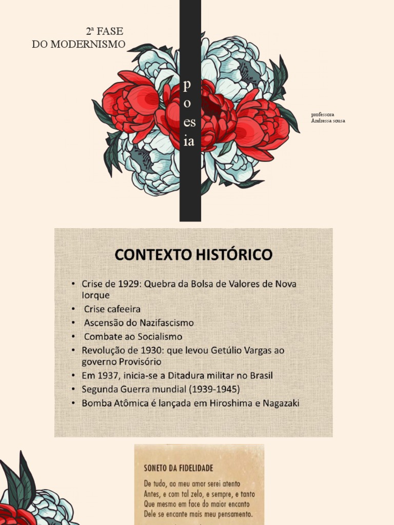 2 Fase Do Modernismo - Poesia | PDF | Poesia