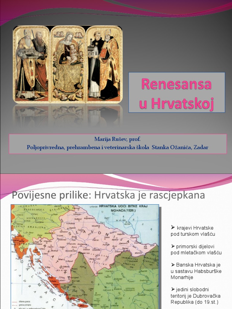 Renesansa U Hrvatskoj | PDF