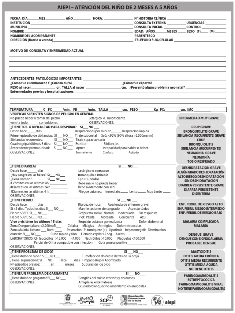 Formato AIEPI | PDF | Abuso infantil | Lesión