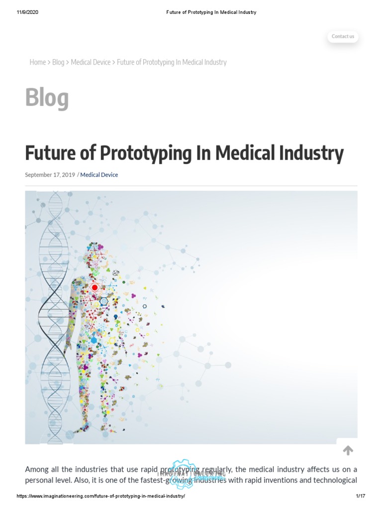 Future of Prototyping in Medical Industry | PDF | Prototype | Prosthesis