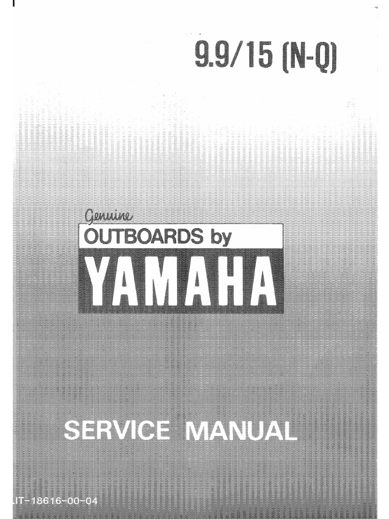 Yamaha 9,9-15HP Service Manual PDF | PDF