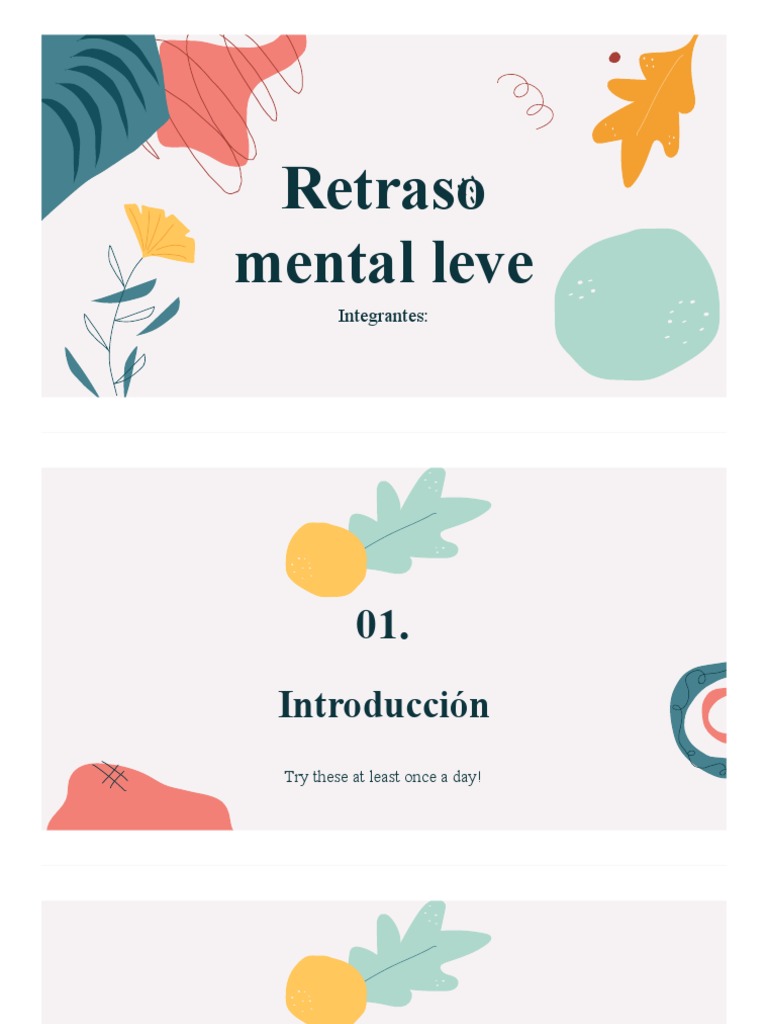 Retraso Mental Leve | PDF