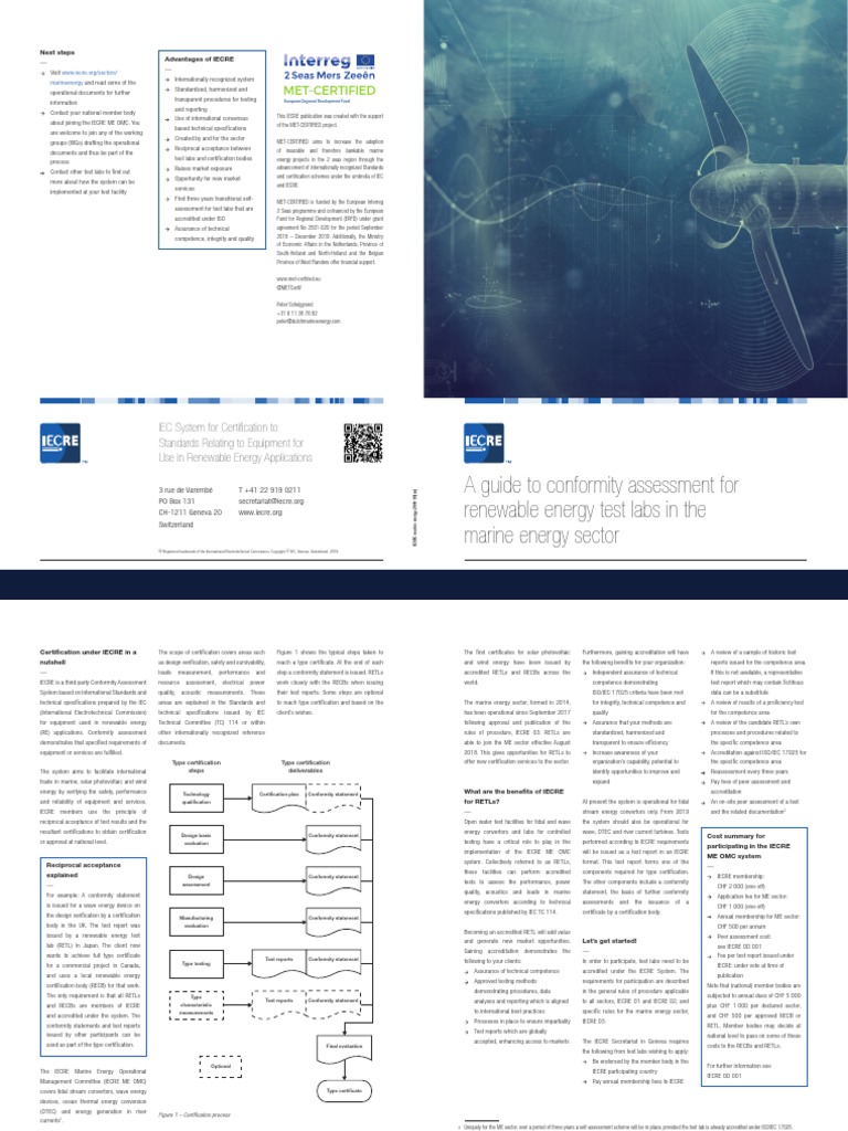 IECRE - Marine Energy - A3 - en - Quickprint | PDF | International ...