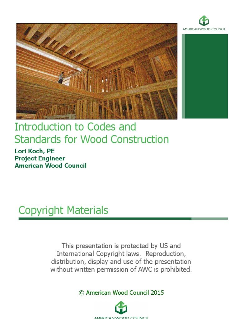 Part AWC-Codes | PDF | Lumber | Framing (Construction)