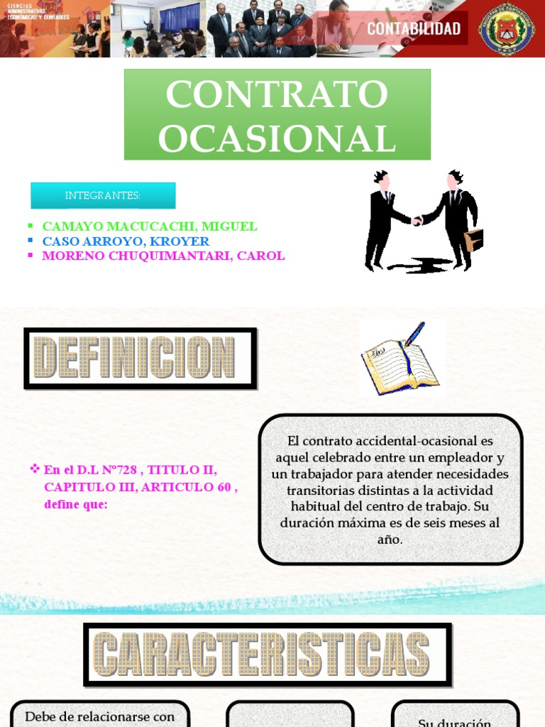 Contrato Ocasional | PDF | Información del gobierno | Instituciones sociales