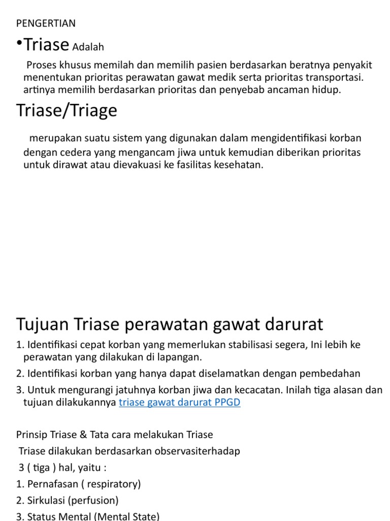 TRIASE, PPT | PDF | Sains & Matematika