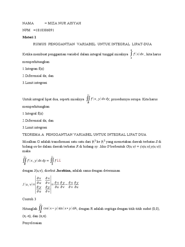 Mempelajari Konsep Turunan Berarah dan Gradien pada Fungsi Dua Variabel ...