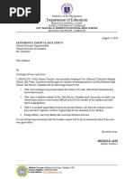 Letter. Feeding Program | PDF