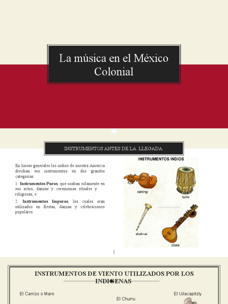 Musica en El Mexico Colonial | PDF | Instrumentos musicales | México