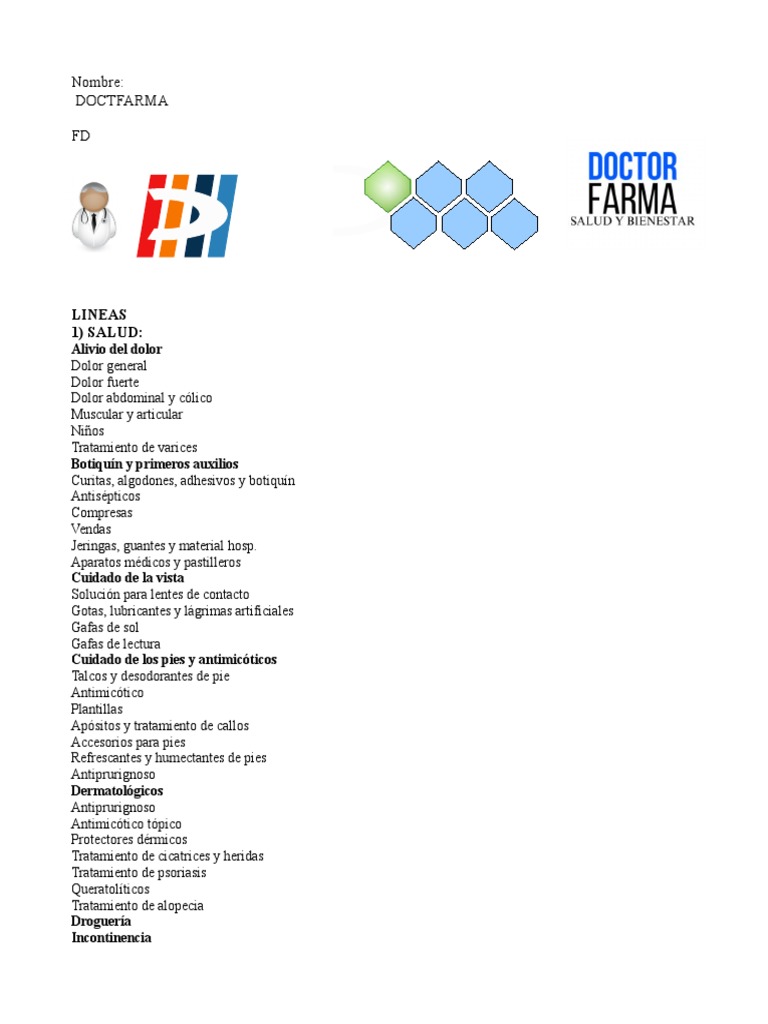 Doctor Farma | PDF | Farmacia | Alimentos
