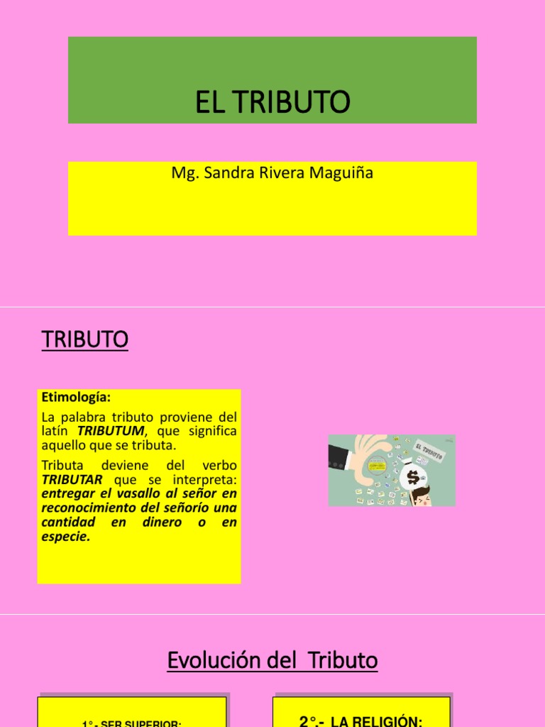 5° Clase-El Tributo y Su Clasificacion | PDF | Impuestos | Cuota