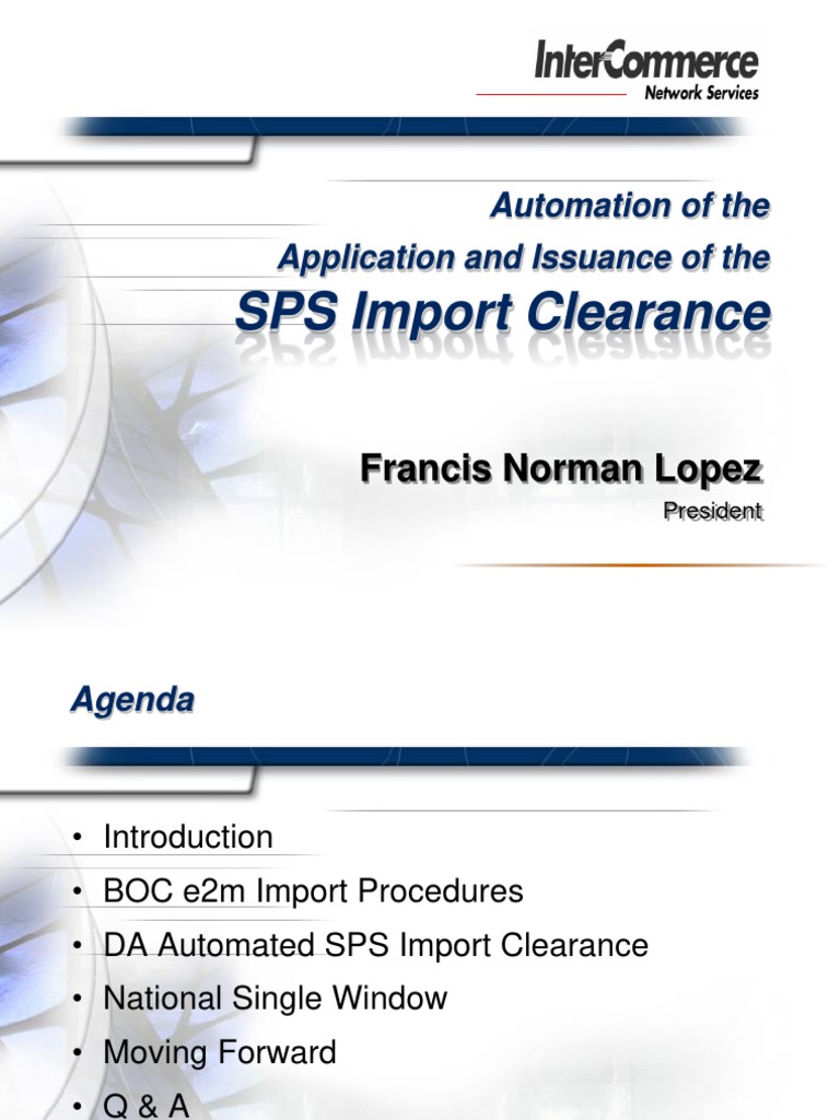 Intercommerce Network Services - Compress PDF | PDF | Customs | Receipt