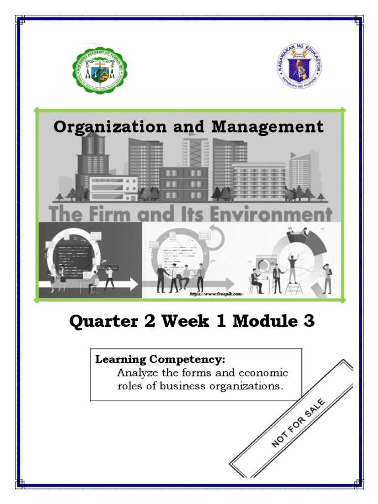 Org & Management Q2 Module 1 Overview | PDF | Partnership | Sole ...