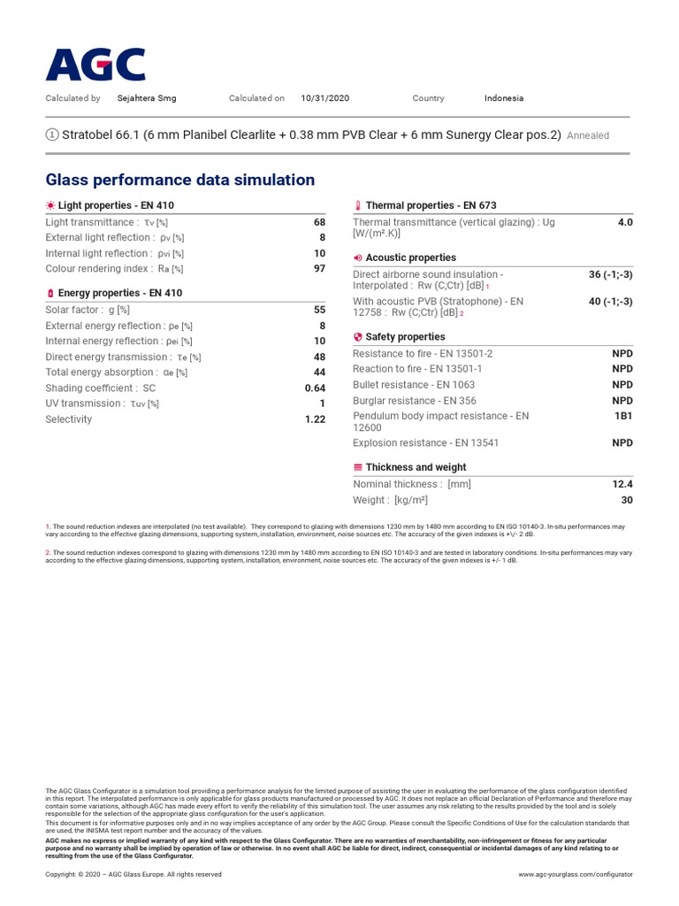Datasheet Laminated (Clear + Sunergy) | PDF | Accuracy And Precision ...