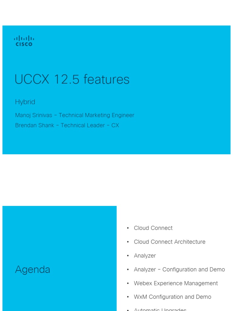UCCX 12.5 Features: Hybrid | PDF | Interactive Voice Response | Cloud ...