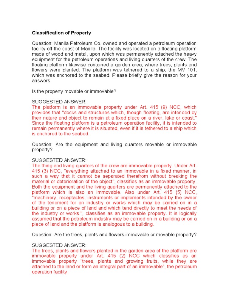 Classification of Property | PDF | Foreclosure | Property