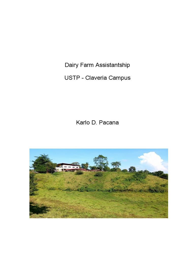 Dairy Farm Assistantship | PDF | Cooking, Food & Wine | Wellness