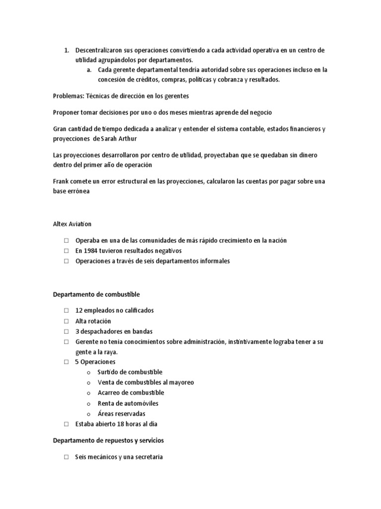 Caso Altex | PDF | Contabilidad | Toma de decisiones