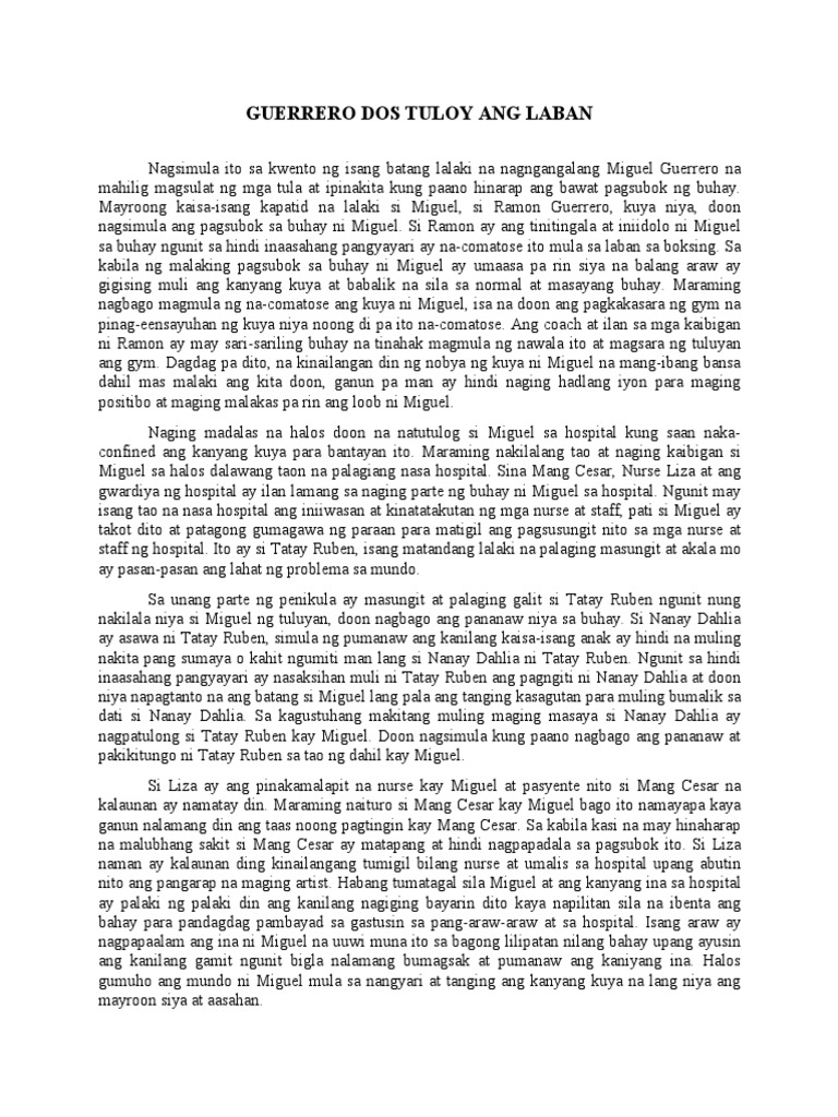 Tuloy Ang Laban | PDF