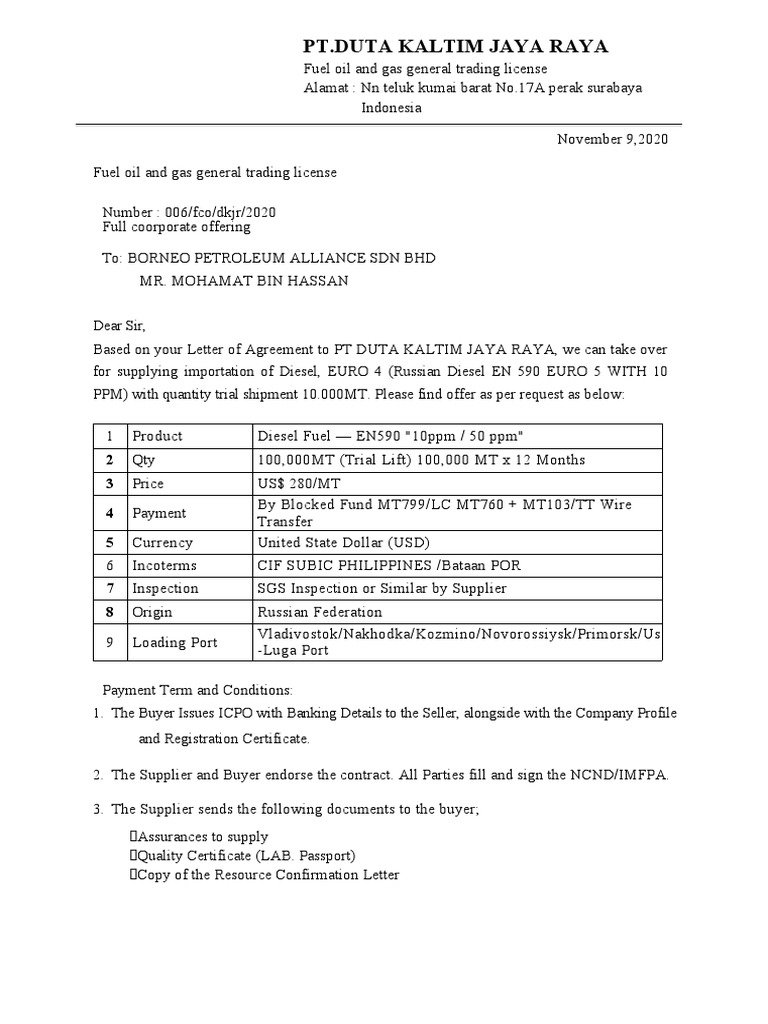 PT - Duta Kaltim Jaya Raya | PDF
