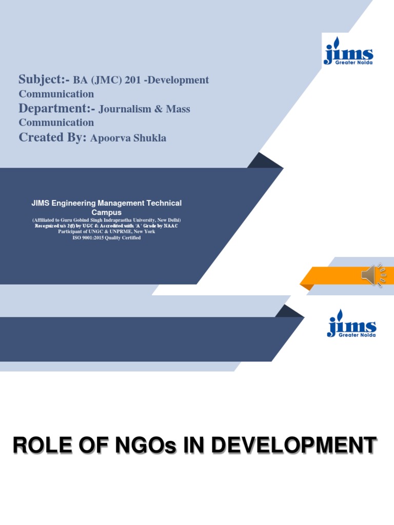 Role of NGOs in Development PDF | PDF | Non Governmental Organization ...