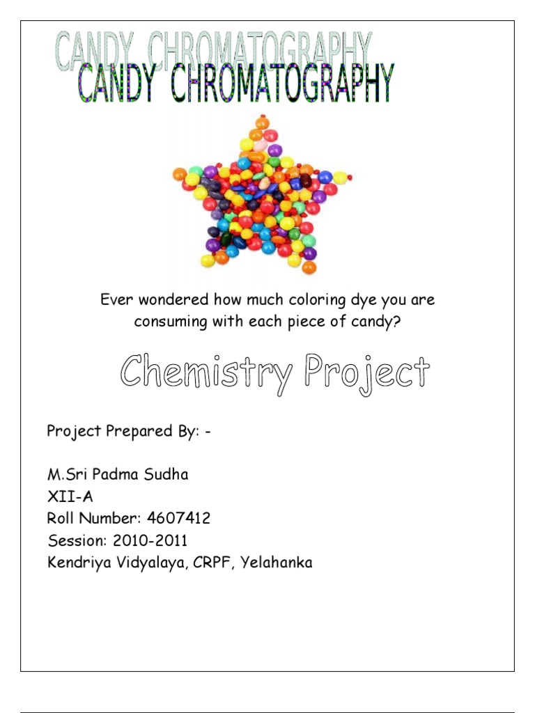 Candy Chromatography | PDF | Chromatography | Analytical Chemistry