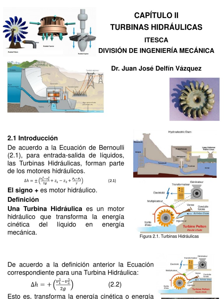 Capítulo Iii Turbinas | PDF | Turbina | Física Aplicada e Interdisciplinaria