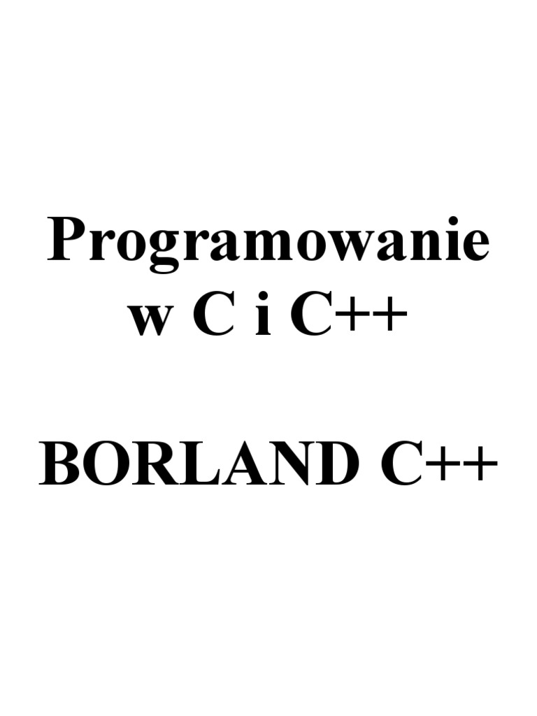 Programowanie W Borland Builder C++ | PDF