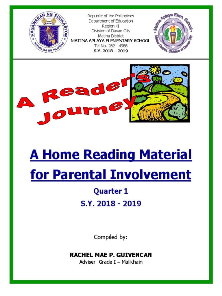 2018 Home Reading Material For Parental Involvement Complete Version ...