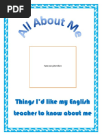 All About Me Book | PDF