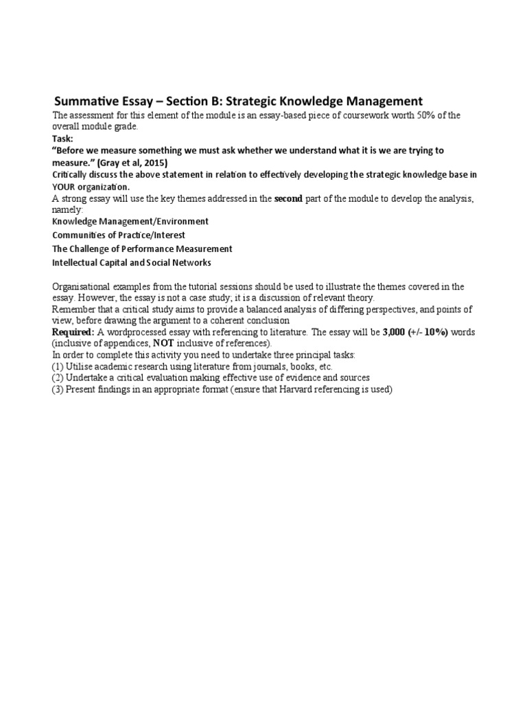 Week 8 Summative Essay | PDF | Essays | Case Study