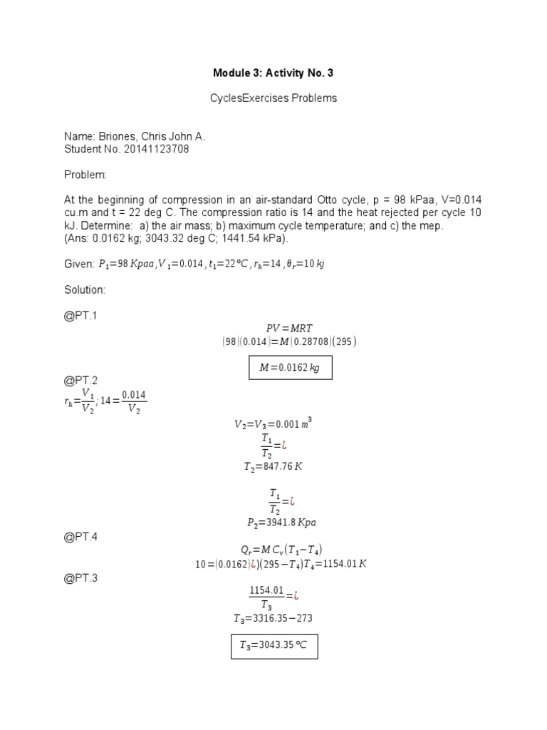 Module 3: Activity No. 3: PV MRT | PDF