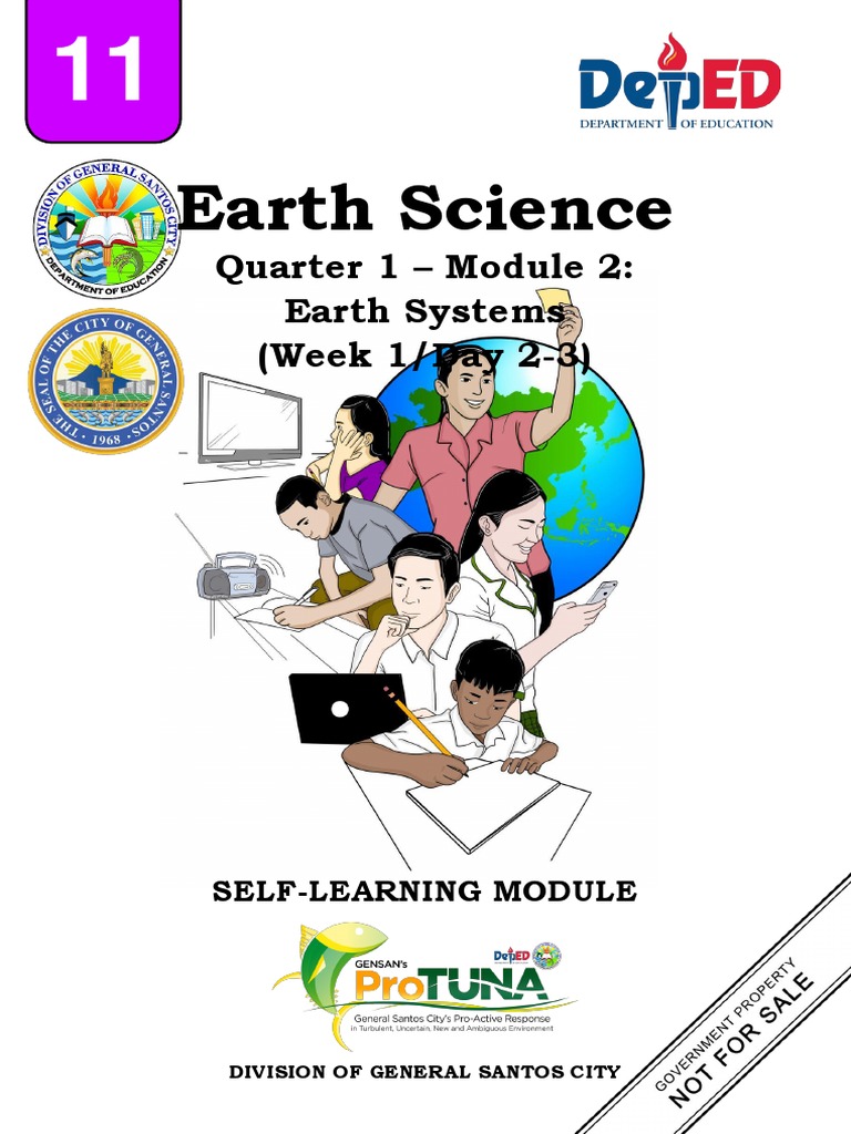 Earth Science: Quarter 1 - Module 2: Earth Systems (Week 1/day 2-3 ...