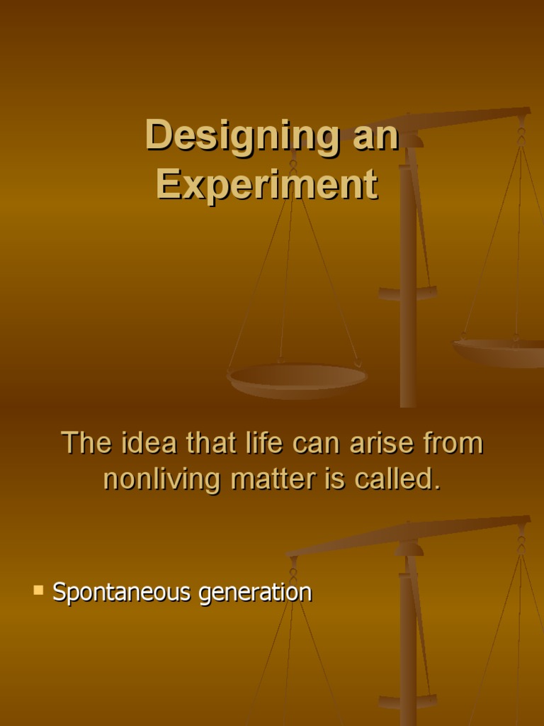 Designing An Experiment | PDF | Experiment | Science