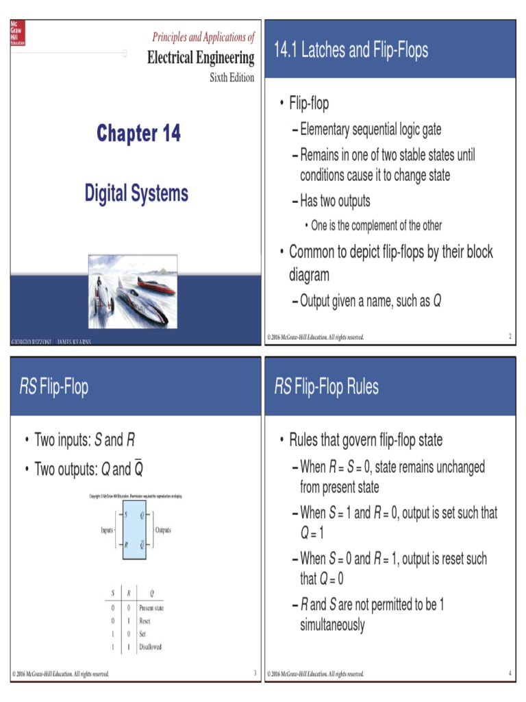Digital Systems: 14.1 Latches and Flip-Flops | PDF | Computer Architecture | Computer Hardware