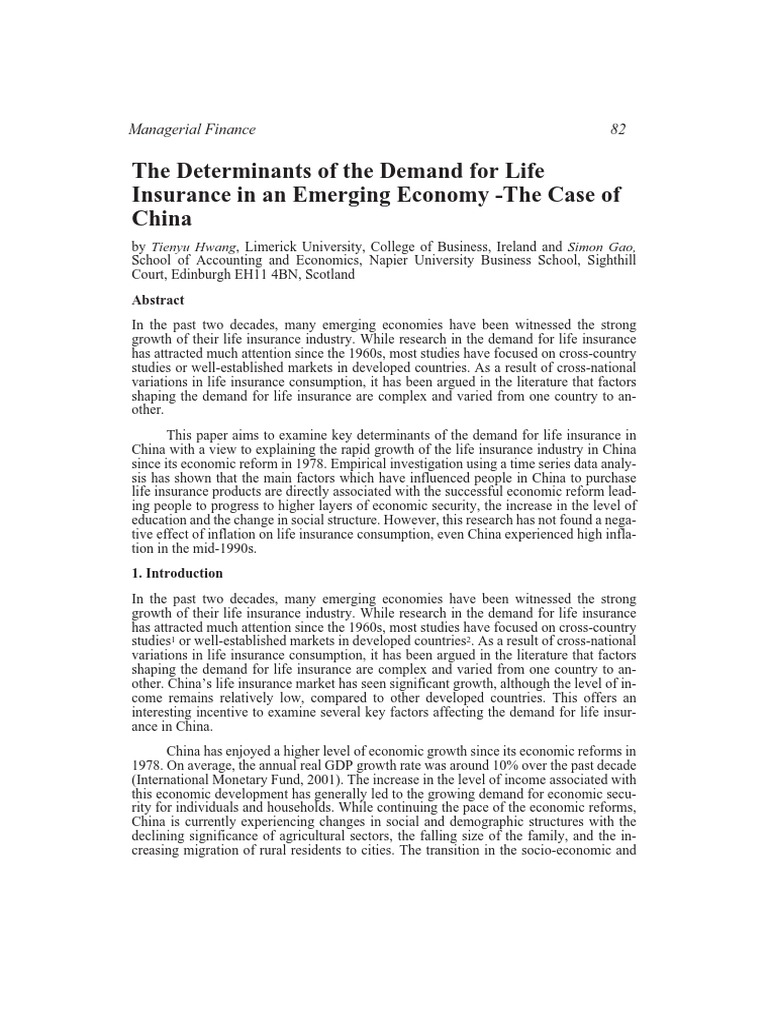 The Determinants of The Demand For Life | Download Free PDF | Economic ...