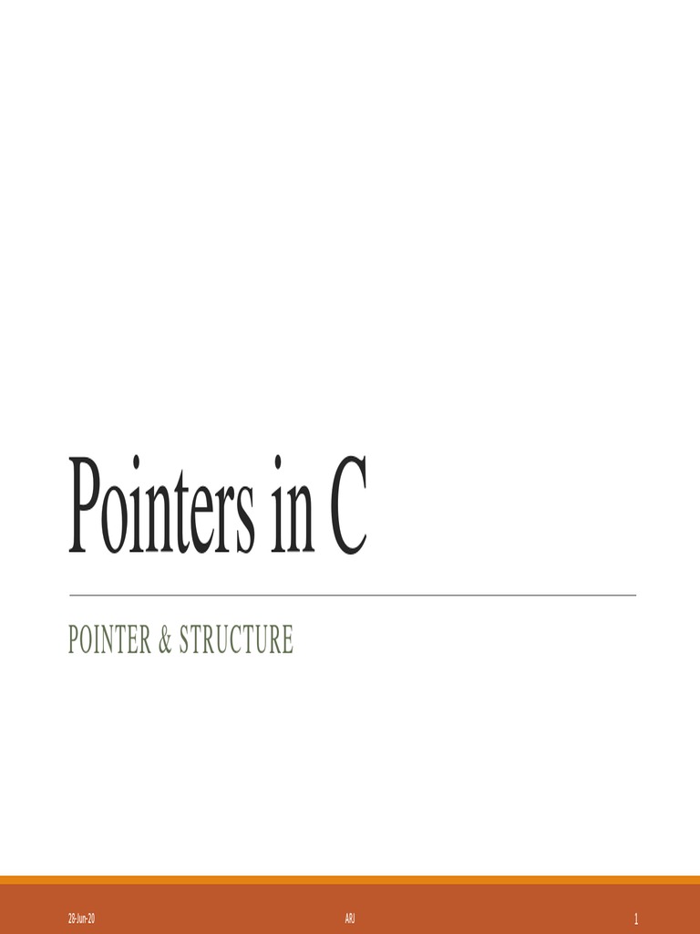 Pointer & Structure