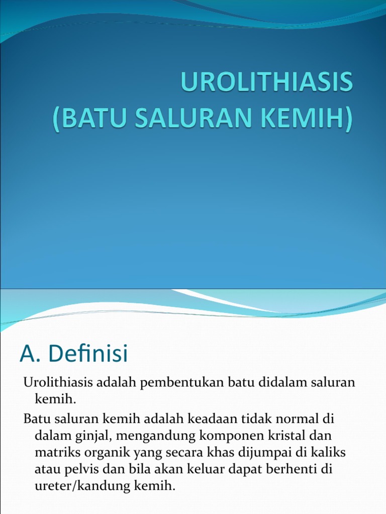 Batu Saluran Kemih | PDF